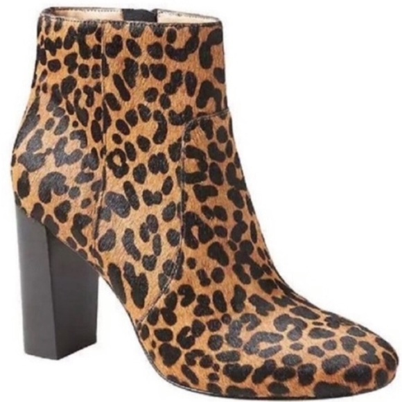 Banana Republic | Shoes | Banana Republic Animal Print Calf Hair Boot ...